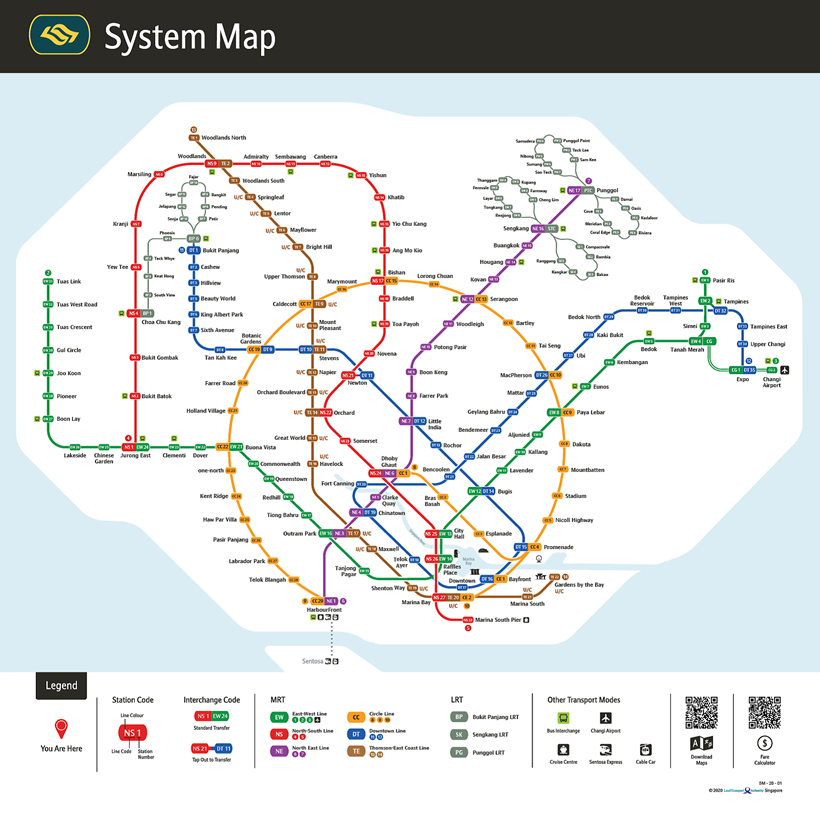 LTA releases a new MRT Map, features a re-designed circle line ...
